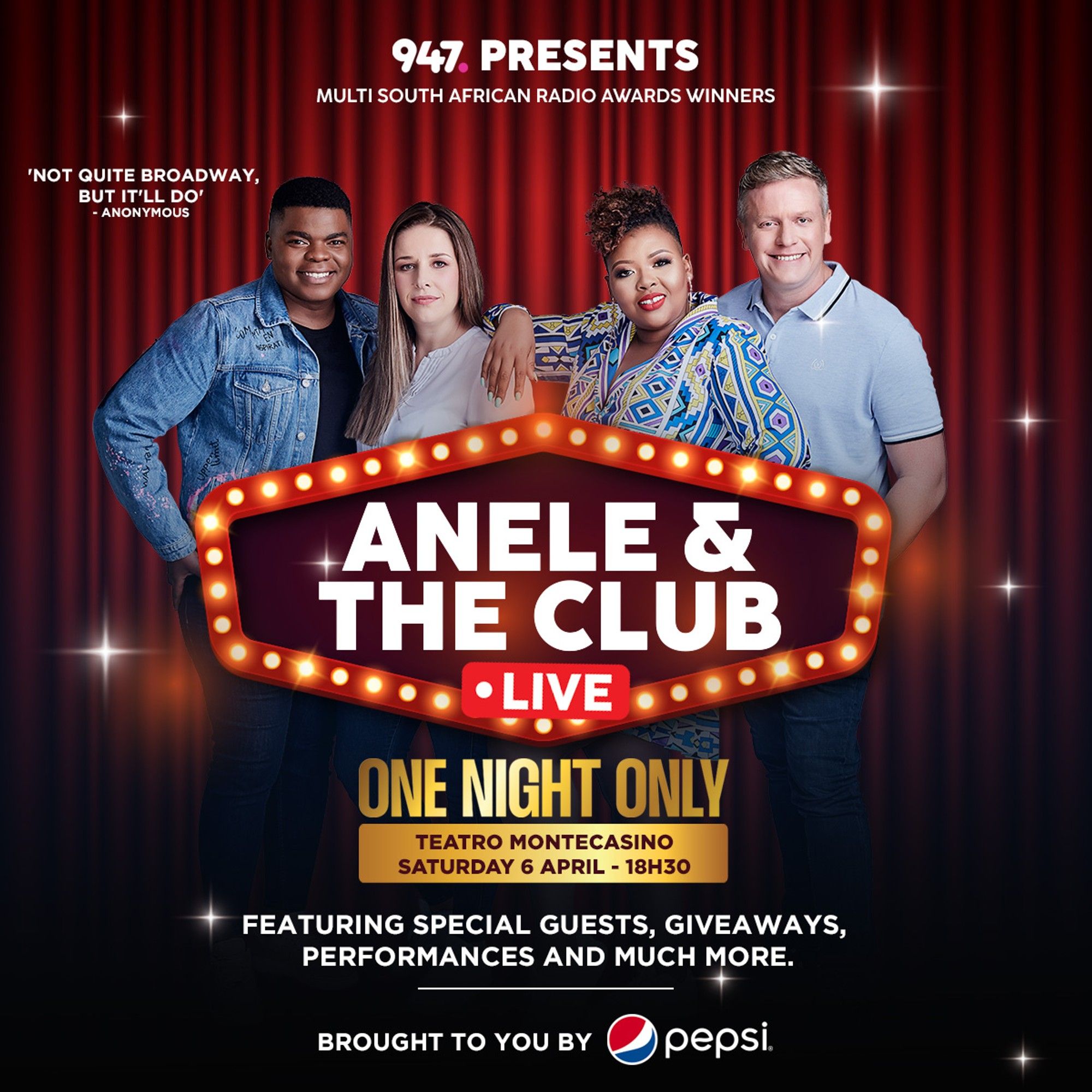 Anele and The Club Live in radio extravaganza