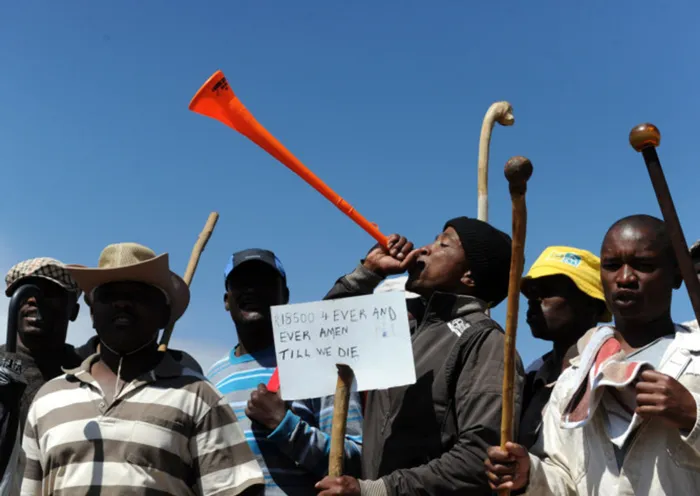 Video: Strikers gather at AngloGold