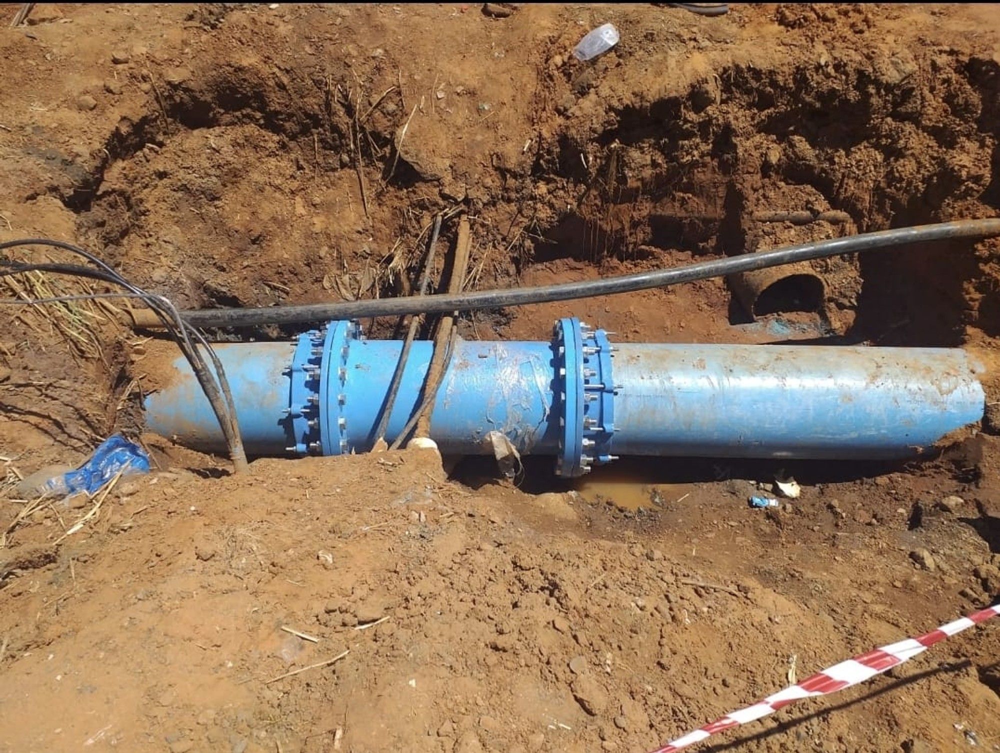 Major work on bulk supply pipeline completed