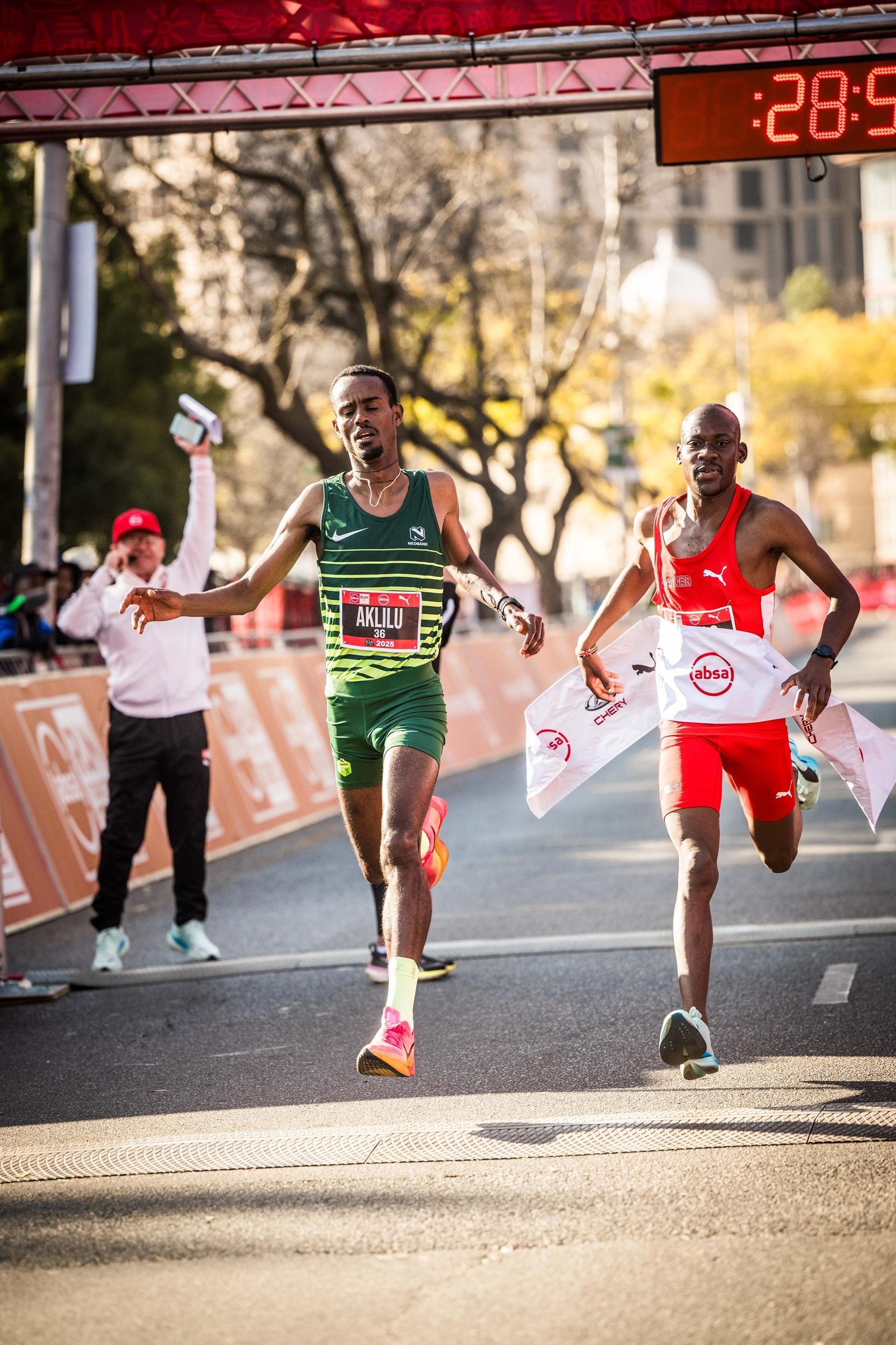 Mulaudzi seals Absa Run Your City hat-trick in dramatic Tshwane finish