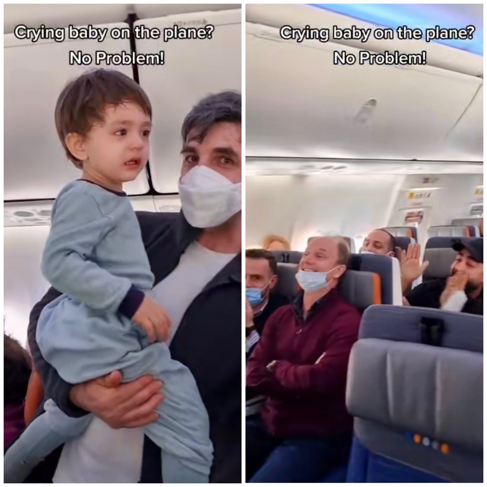 WATCH: Totes adorable as entire plane sings ’Baby Shark’ to crying child