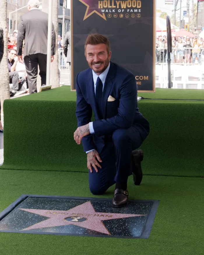 WATCH: David Beckham celebrates emotional Hollywood Walk of Fame star ...