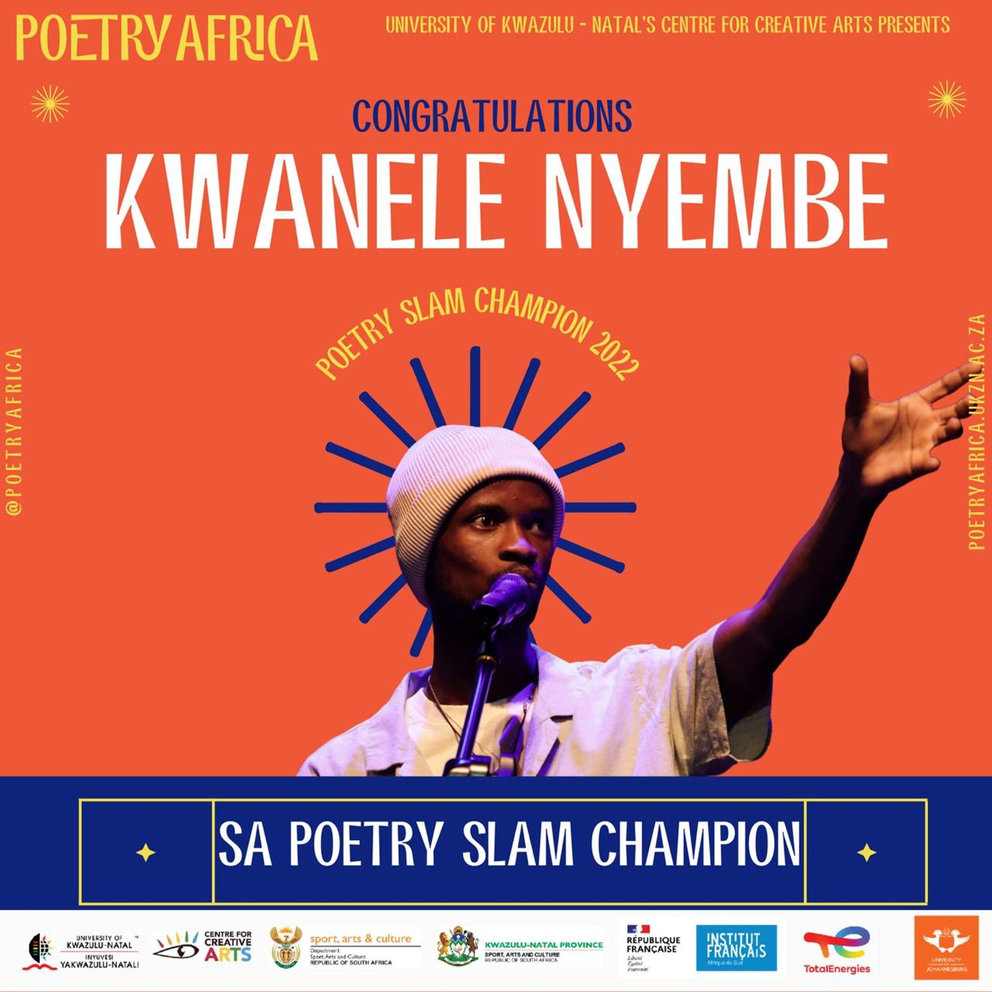 UKZN Honours student is the 2022 National Poetry Slam Champion, set to ...