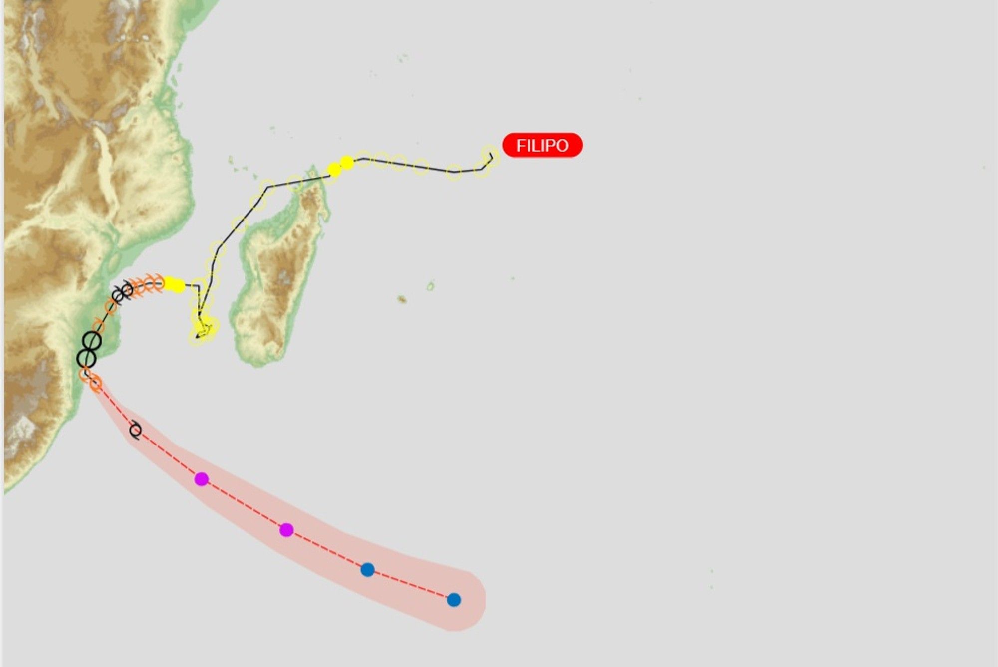 Filipo expected to intensify to severe tropical storm or tropical ...