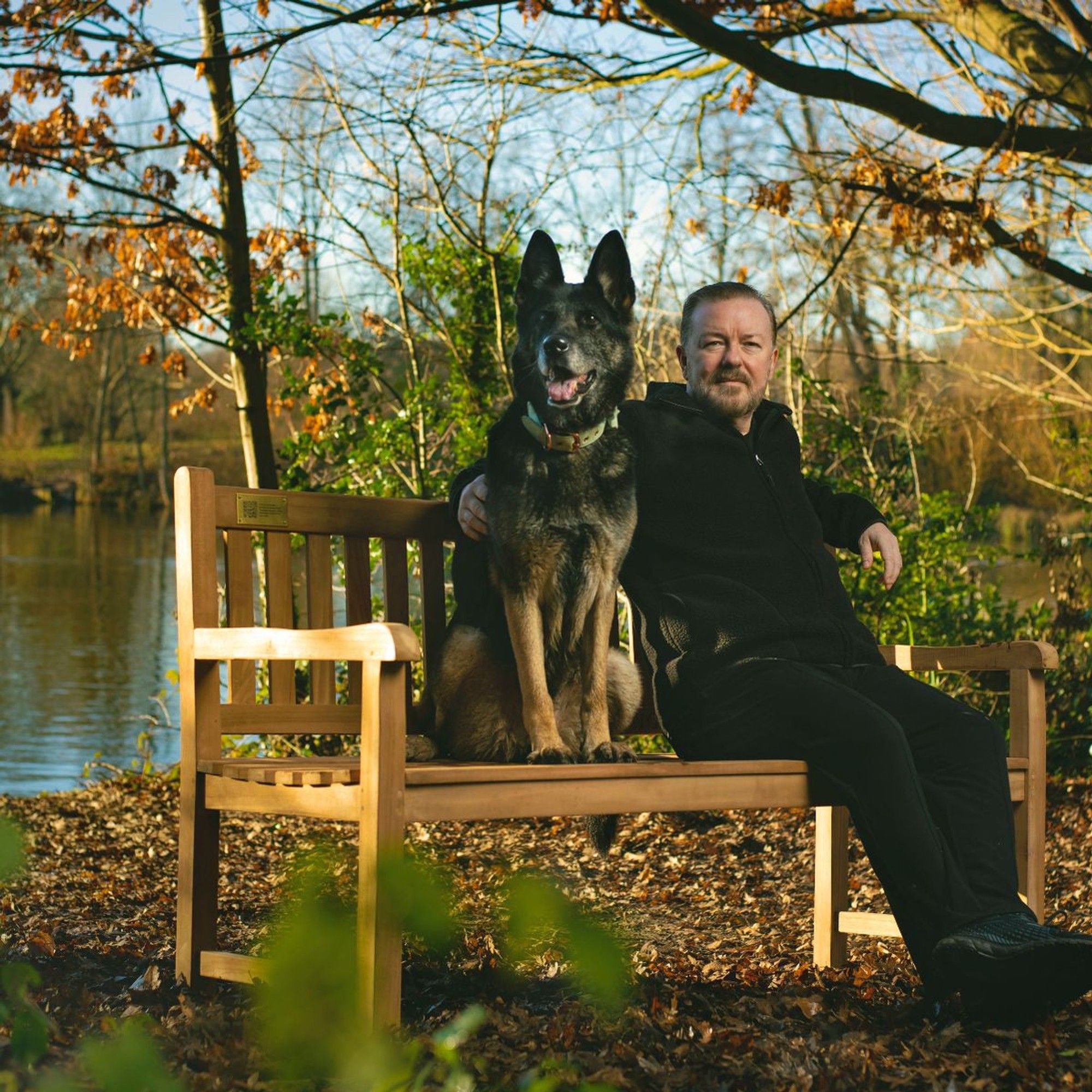 Ricky Gervais shares a heartfelt farewell to Anti, his canine co-star ...
