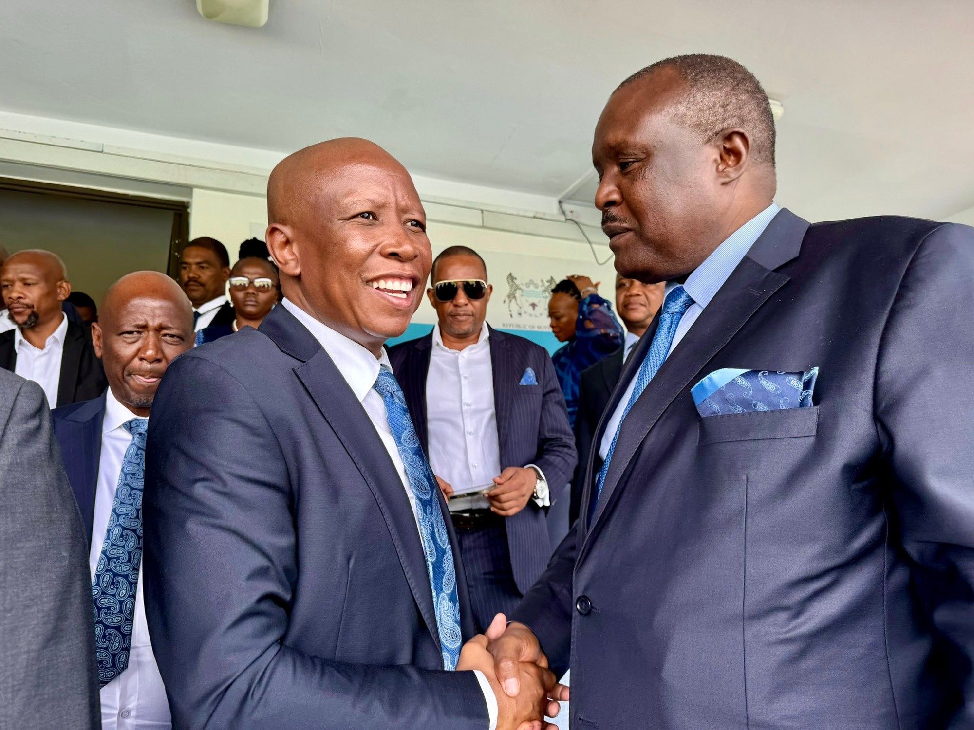 Malema attends Botswana inauguration amid EFF shake-up following Mpofu ...