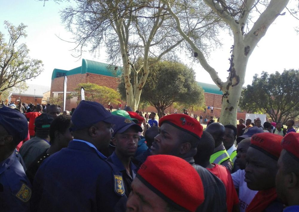 Clashes at TUT during Zuma visit