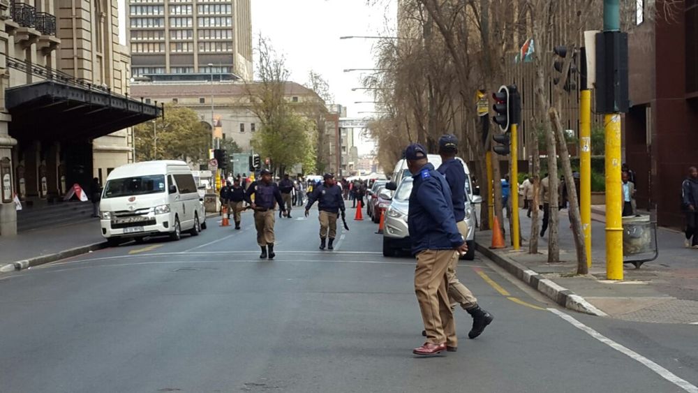 PICS: #TaxiStrike brings Joburg CBD to a standstill