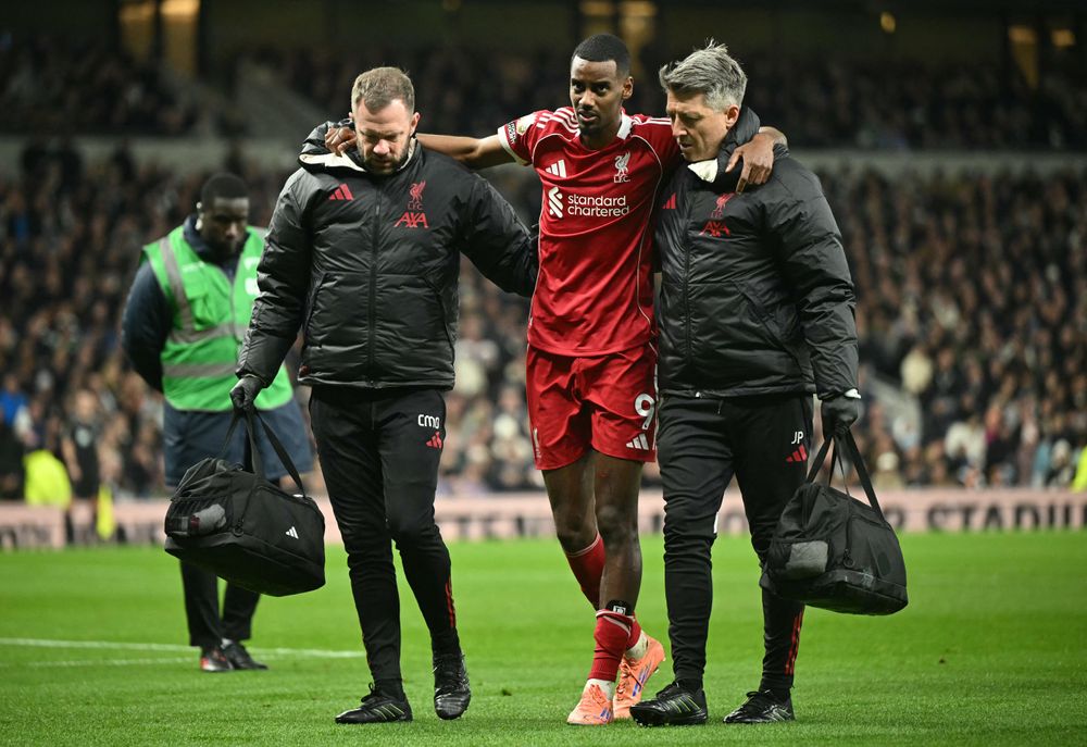 ISAK LIMPS OFF AFTER SCORING IN LIVERPOOL'S WIN OVER SPURS