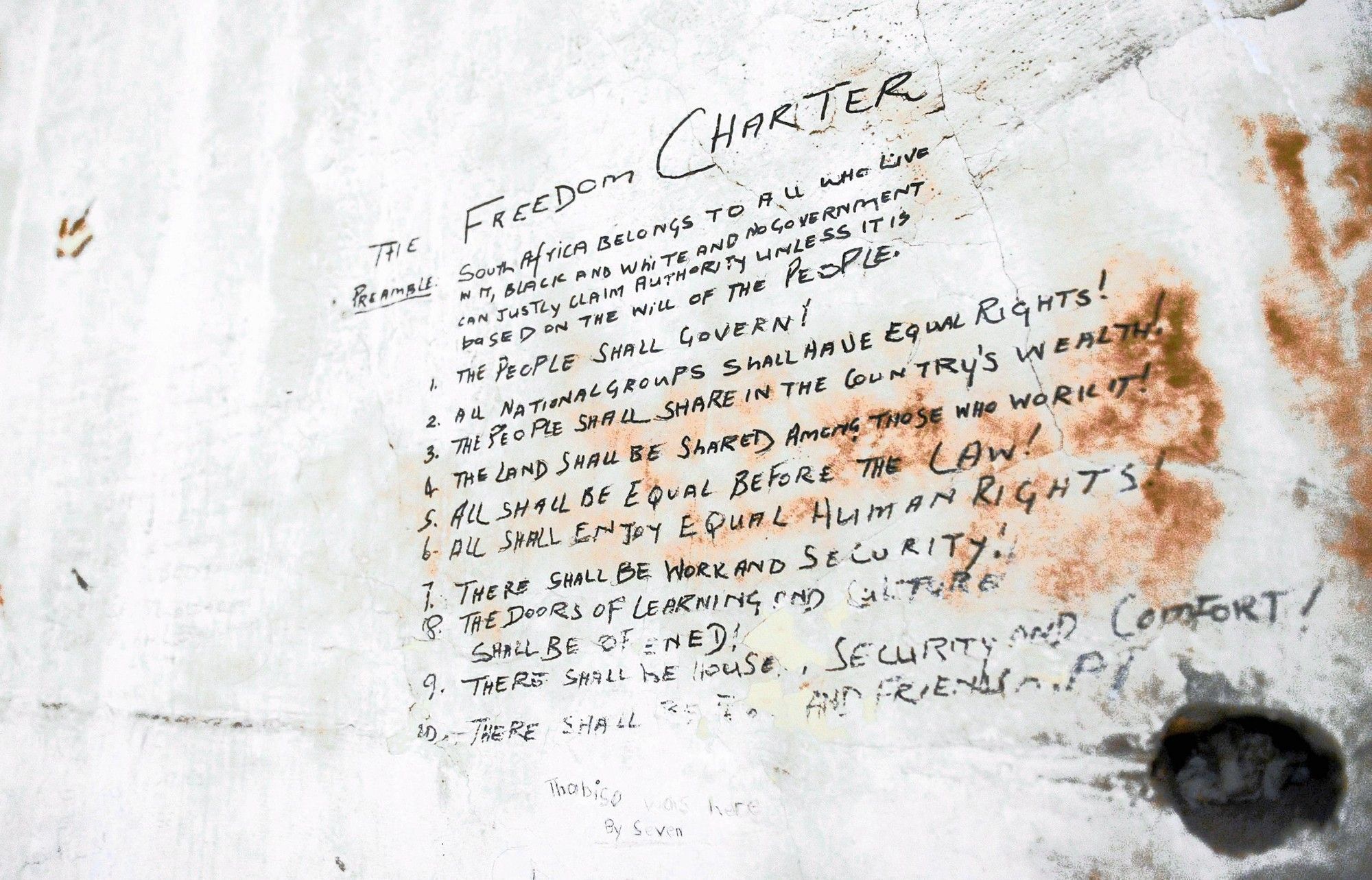 Freedom Charter the beacon that guides us toward the SA we want to live in