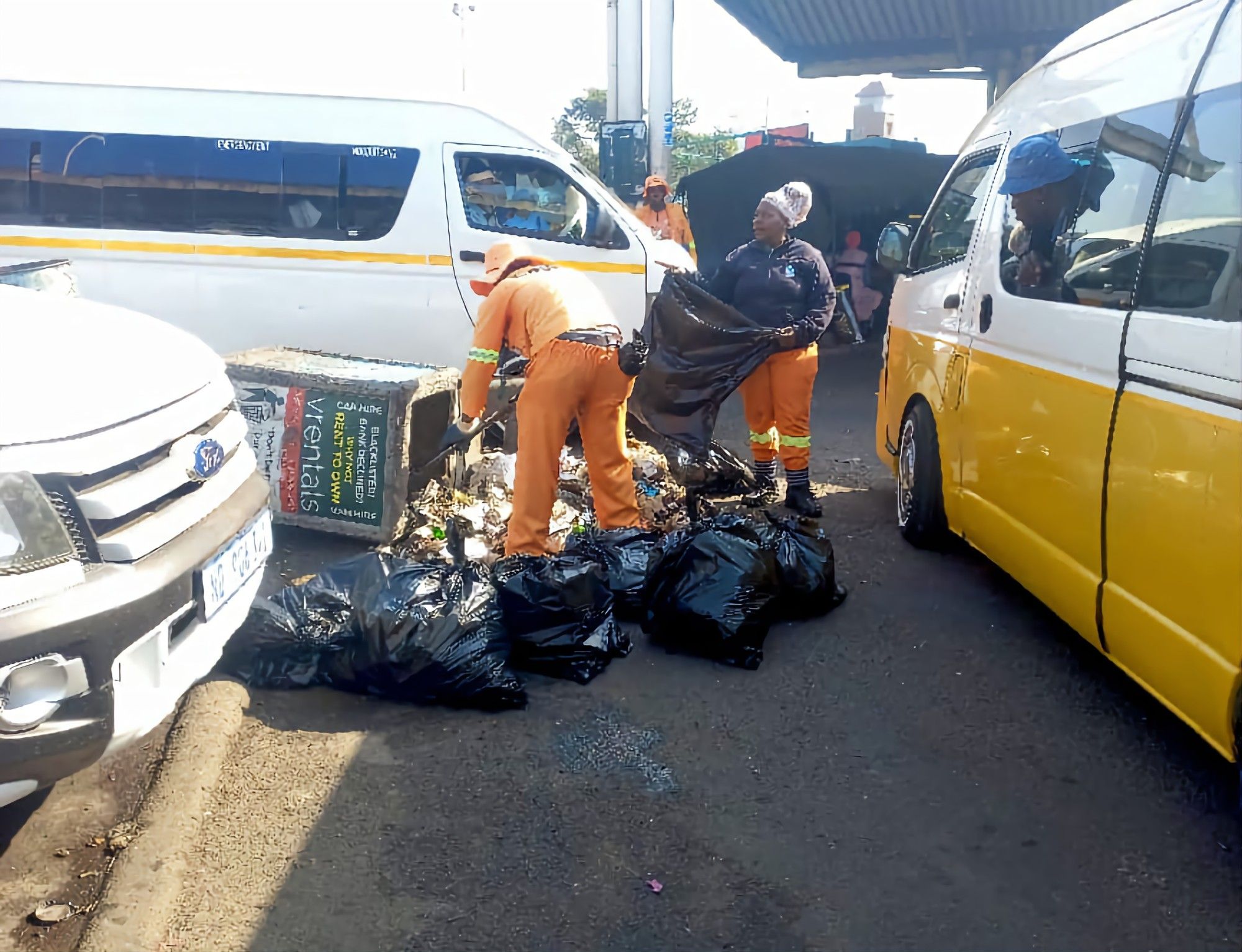 Teams deployed to clean up taxi ranks