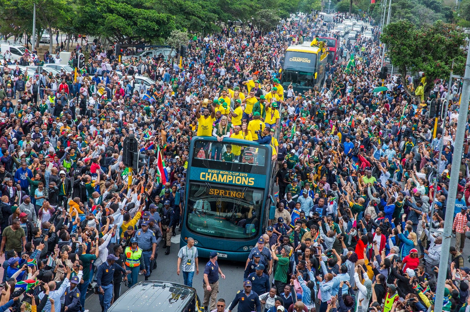 Victory tour for Springboks