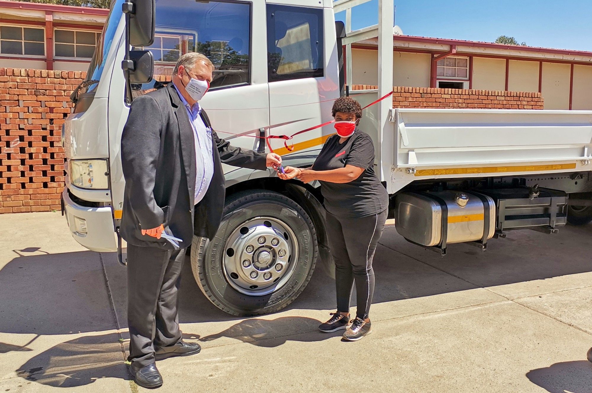 AfriSam donates truck to help Galeshewe women take brick business to ...