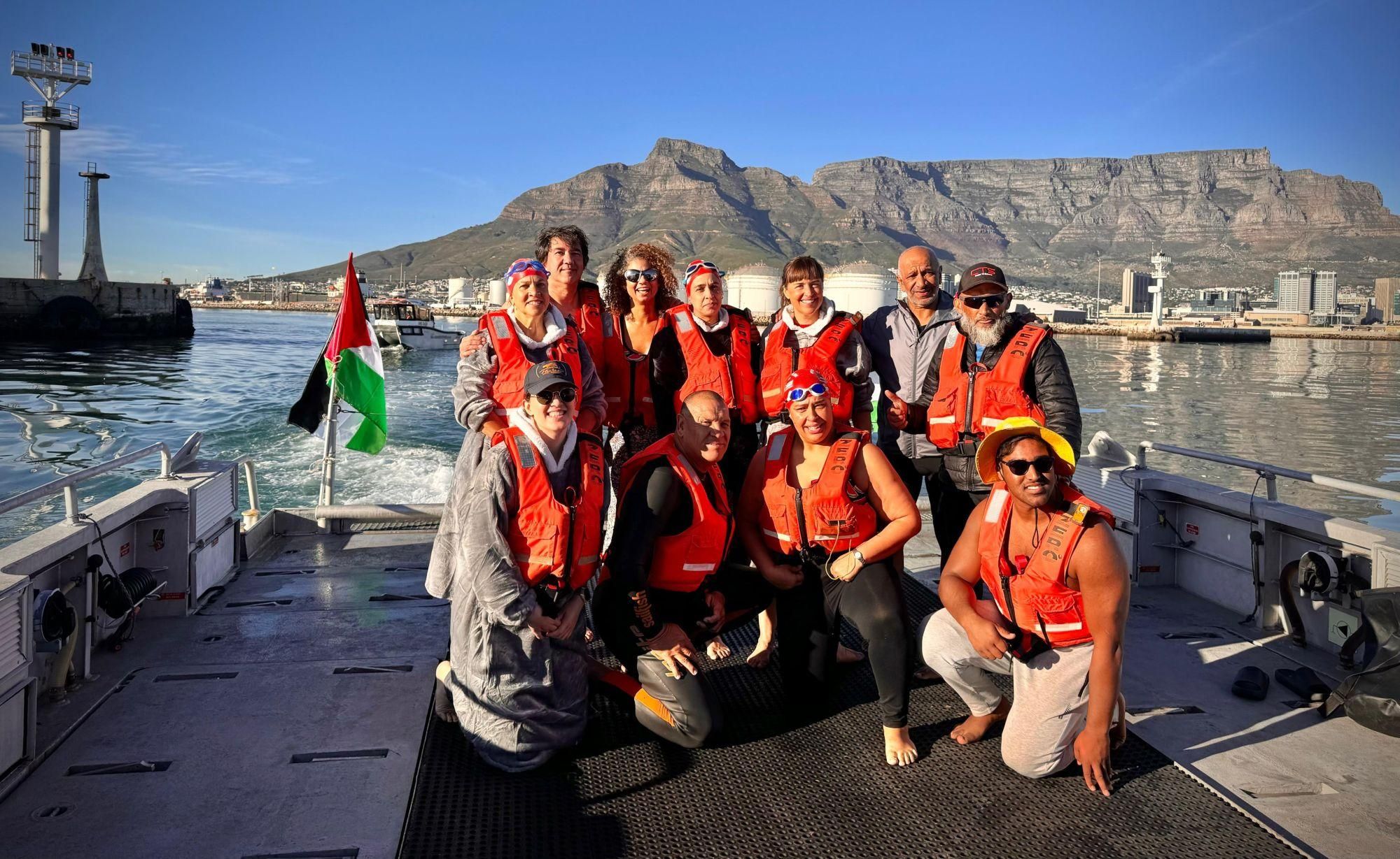 Freedom Day Relay Swim from Robben Island raises R600,000 for Gaza victims