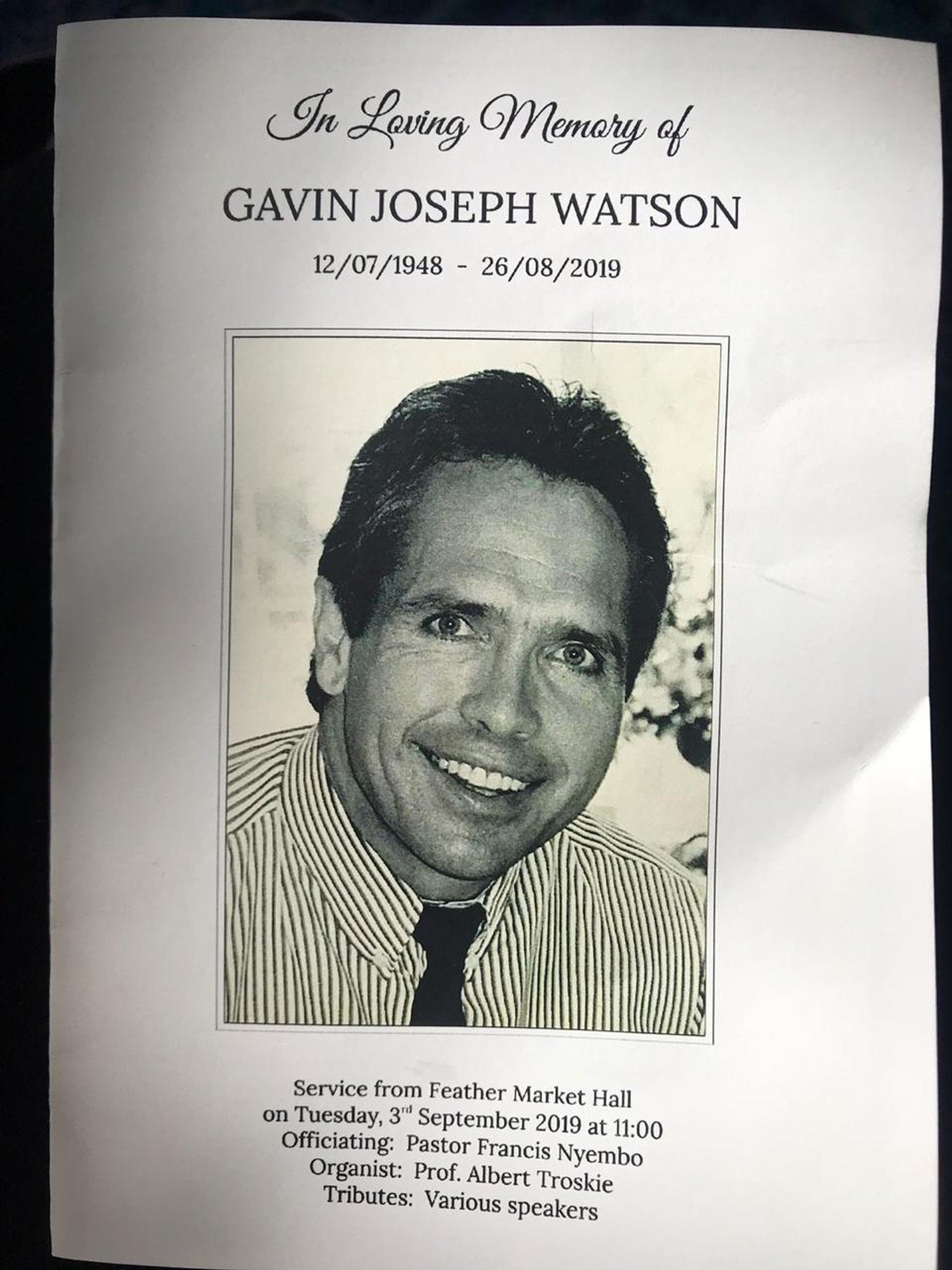 LOOK: Family arrive with Jacob Zuma for Bosasa boss Gavin Watson's funeral