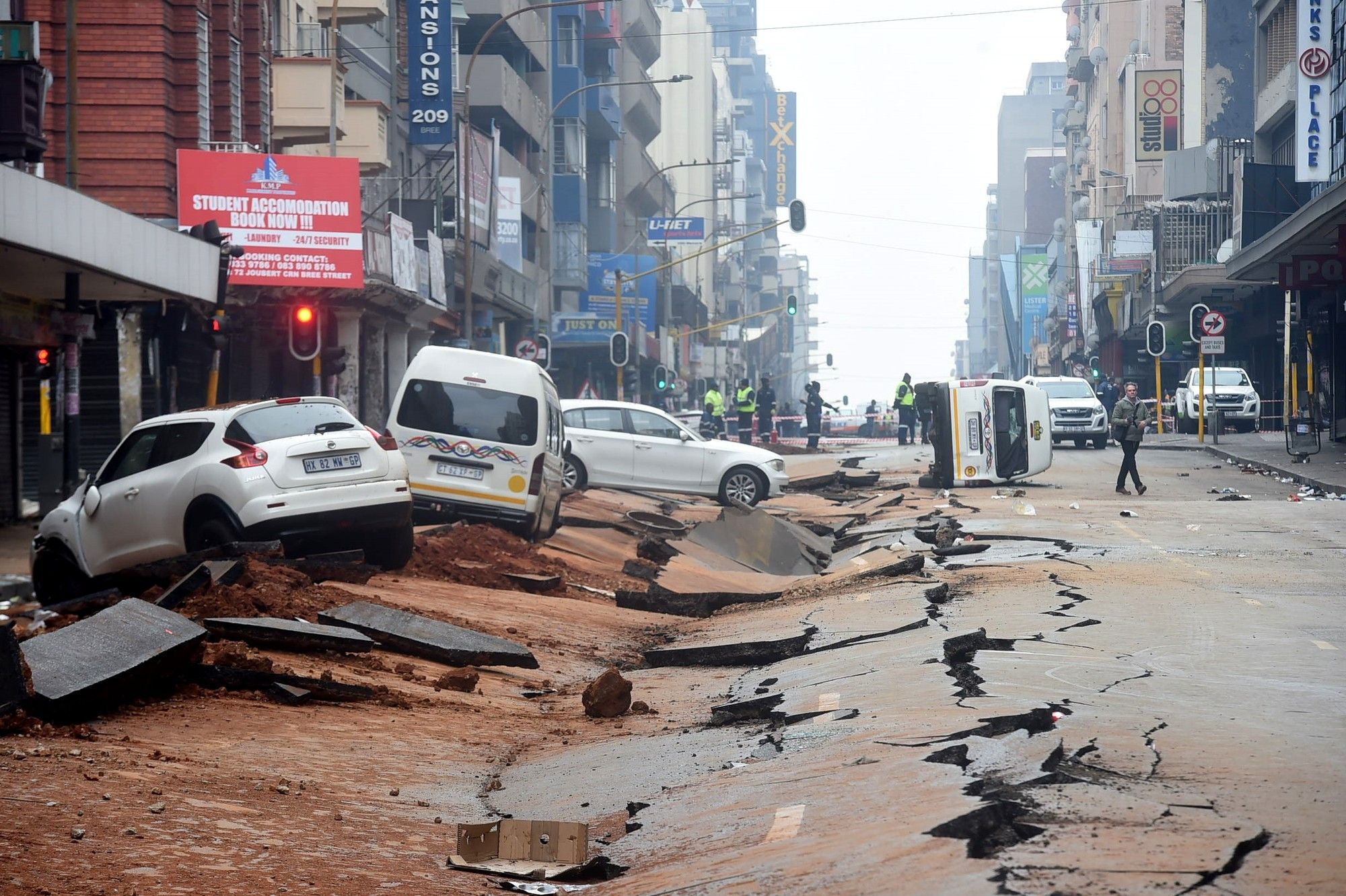 Joburg CBD explosion: The state of South Africa’s road infrastructure