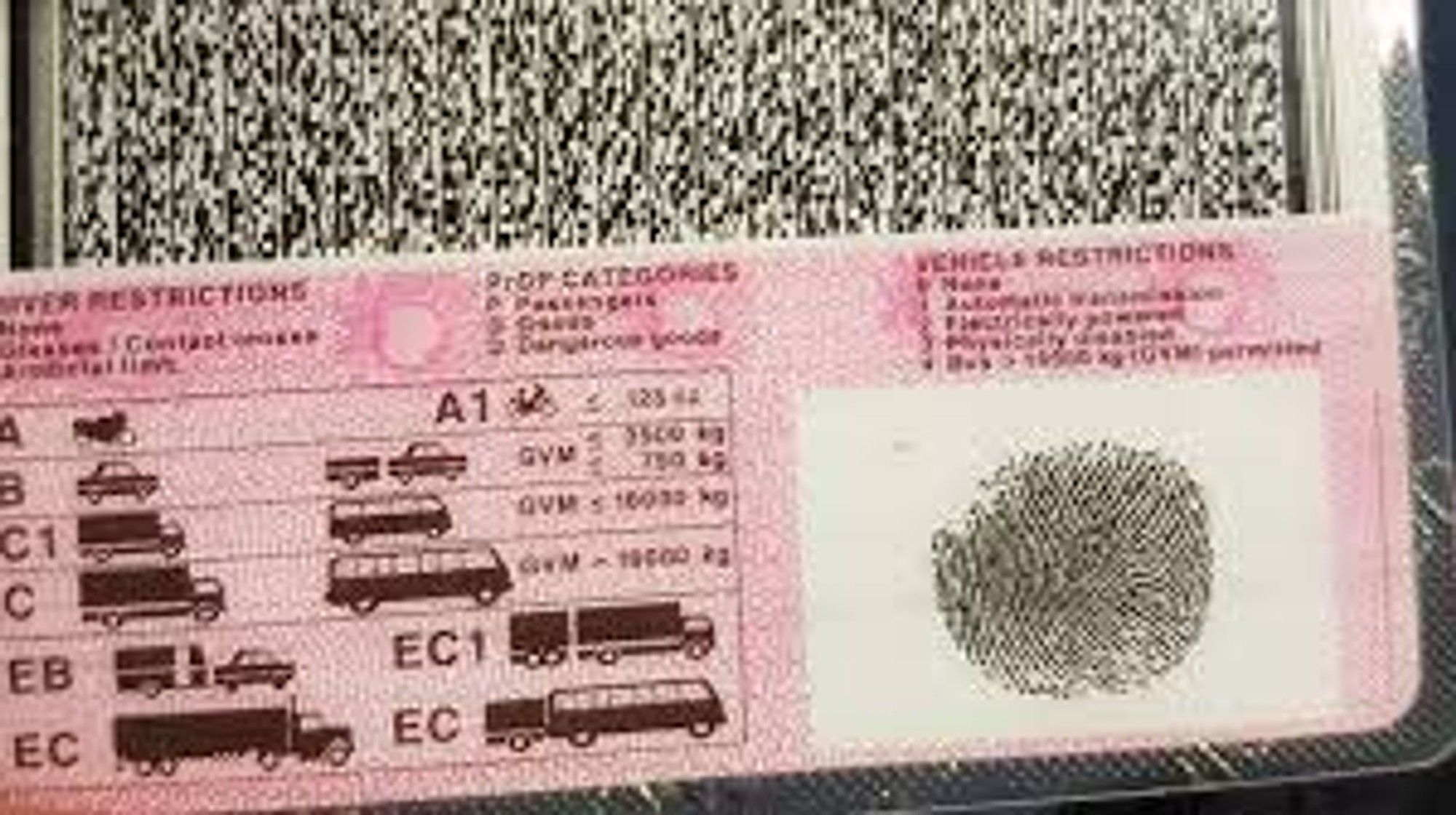 Driving licence card printing machine back to full production