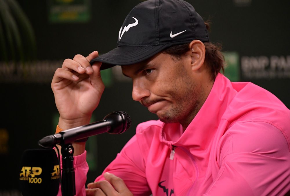 Sad Nadal pulls out of Indian Wells with knee injury