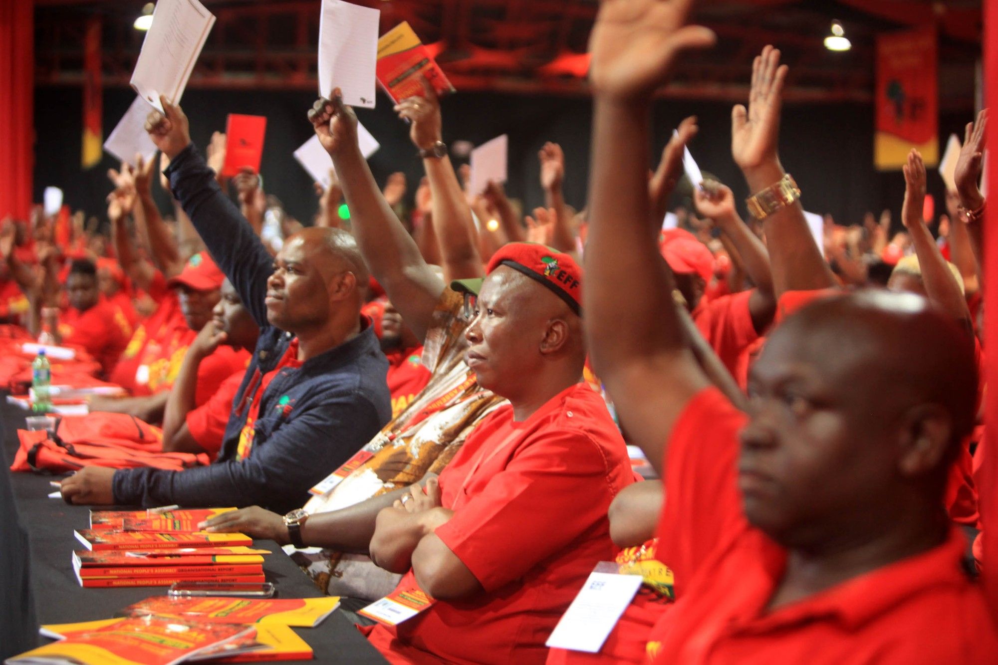 Malema apologises after women pepper sprayed at EFF conference