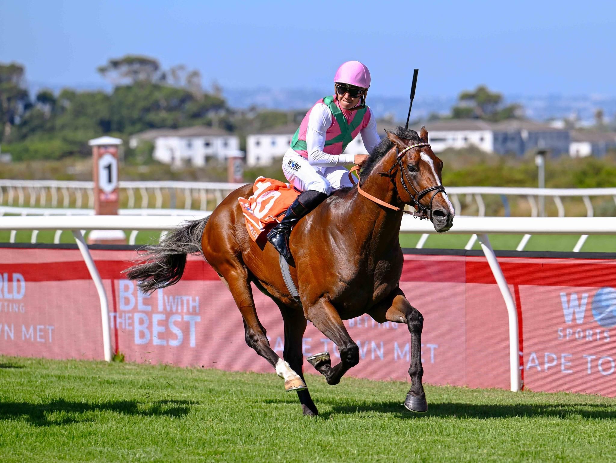 Defending champ Oriental Charm, in pole position, leads the charge in ...