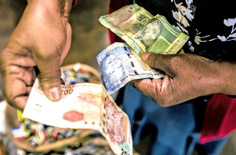 South African rand pauses after sharp fall