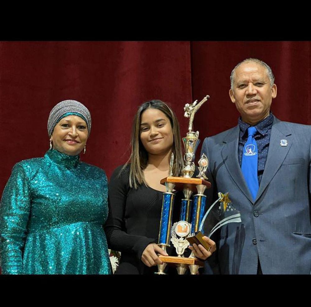 Karate champion Zahra Boltman celebrates sportswoman award