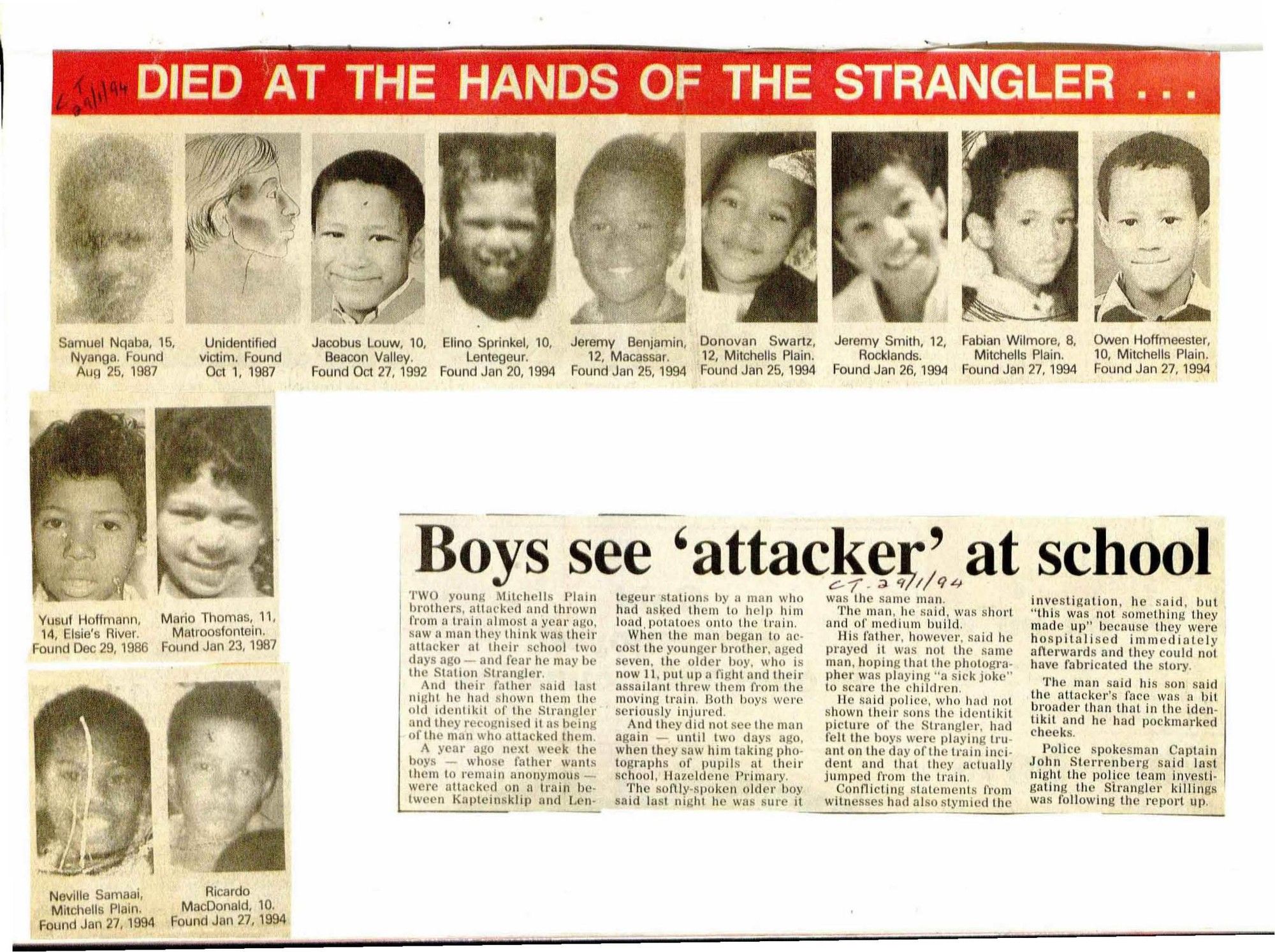 Station Strangler’s unsolved victim’s families speak