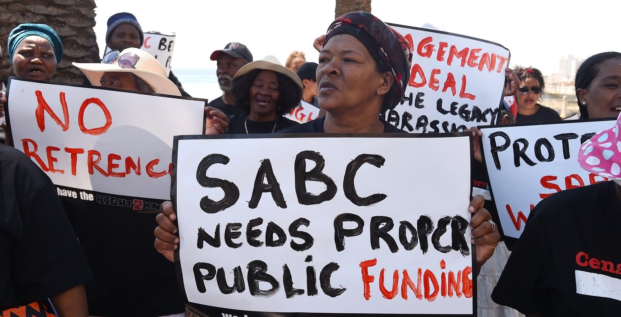 Union wants entire SABC board sacked as staff go on strike again