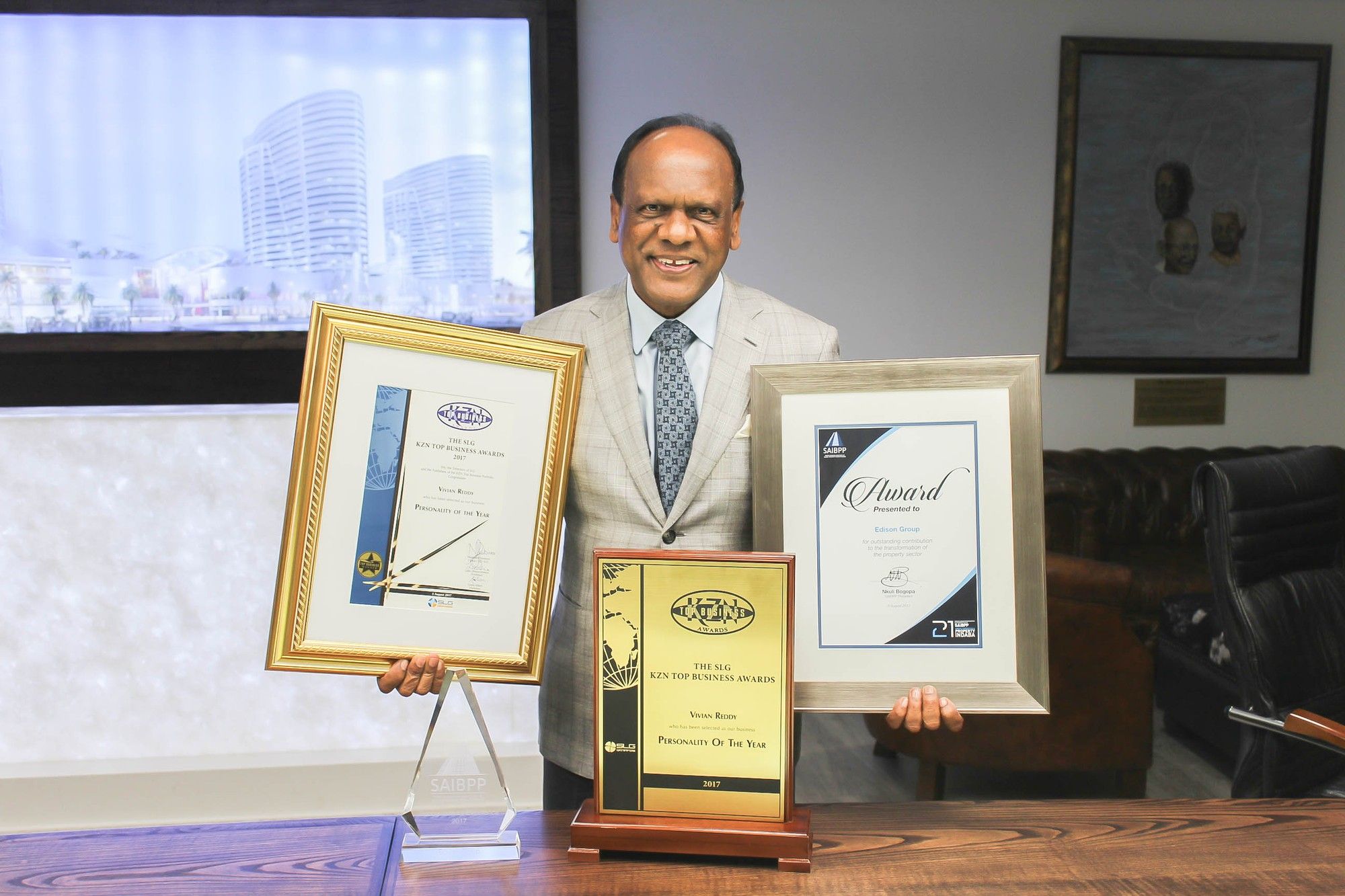 Vivian Reddy bags two major accolades in one night