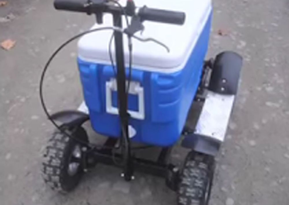 Man busted driving motorised ice box