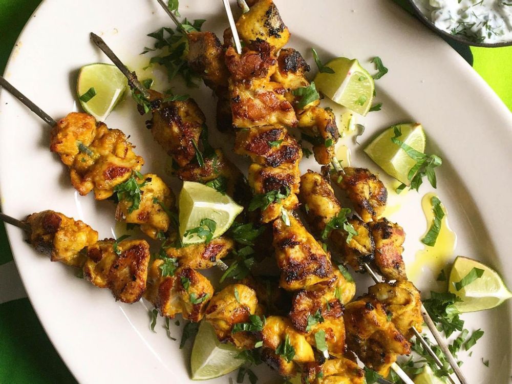 Turmeric chicken kebabs: Recipe