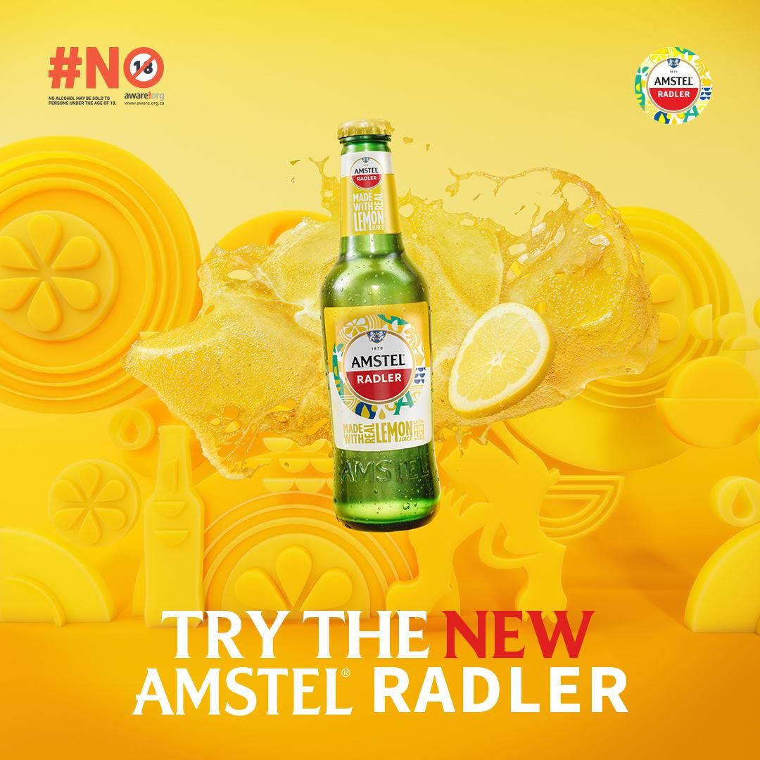 Introducing Amstel Radler with real lemon - Experience refreshment like ...
