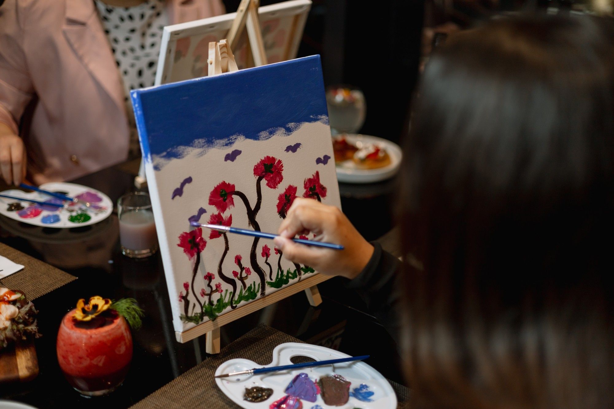 Join the ‘Sip and Paint’ trend to unleash the artist in you