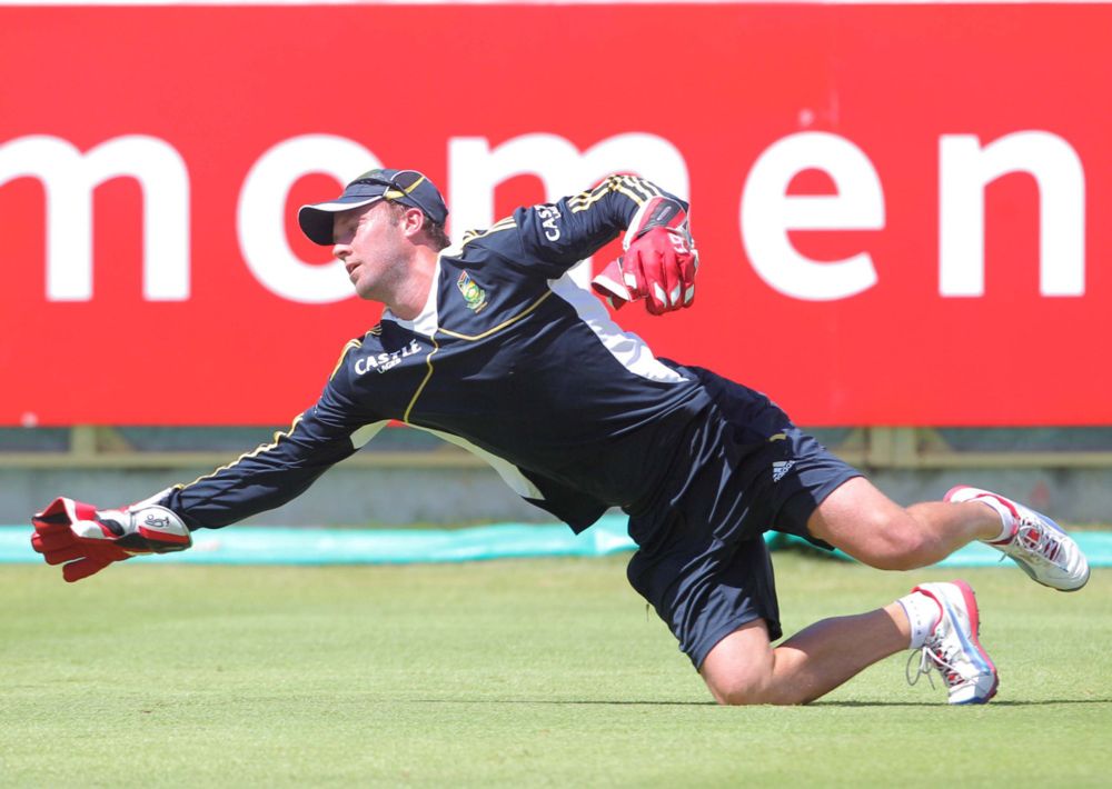 AB more at ease with wicket-keeping role