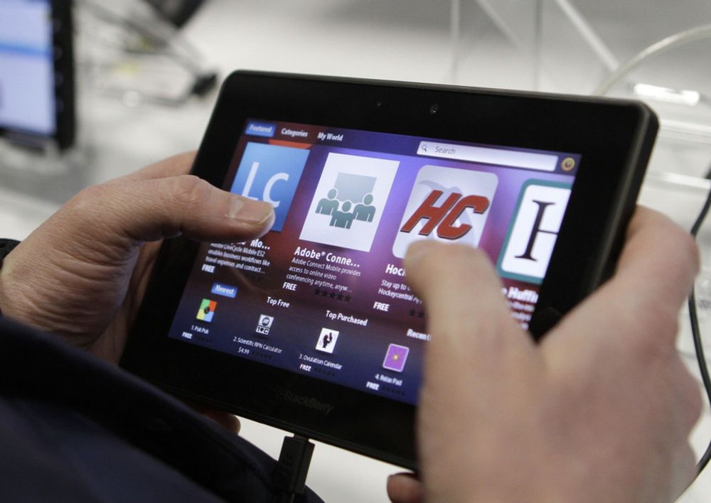BlackBerry's first tablet goes on sale