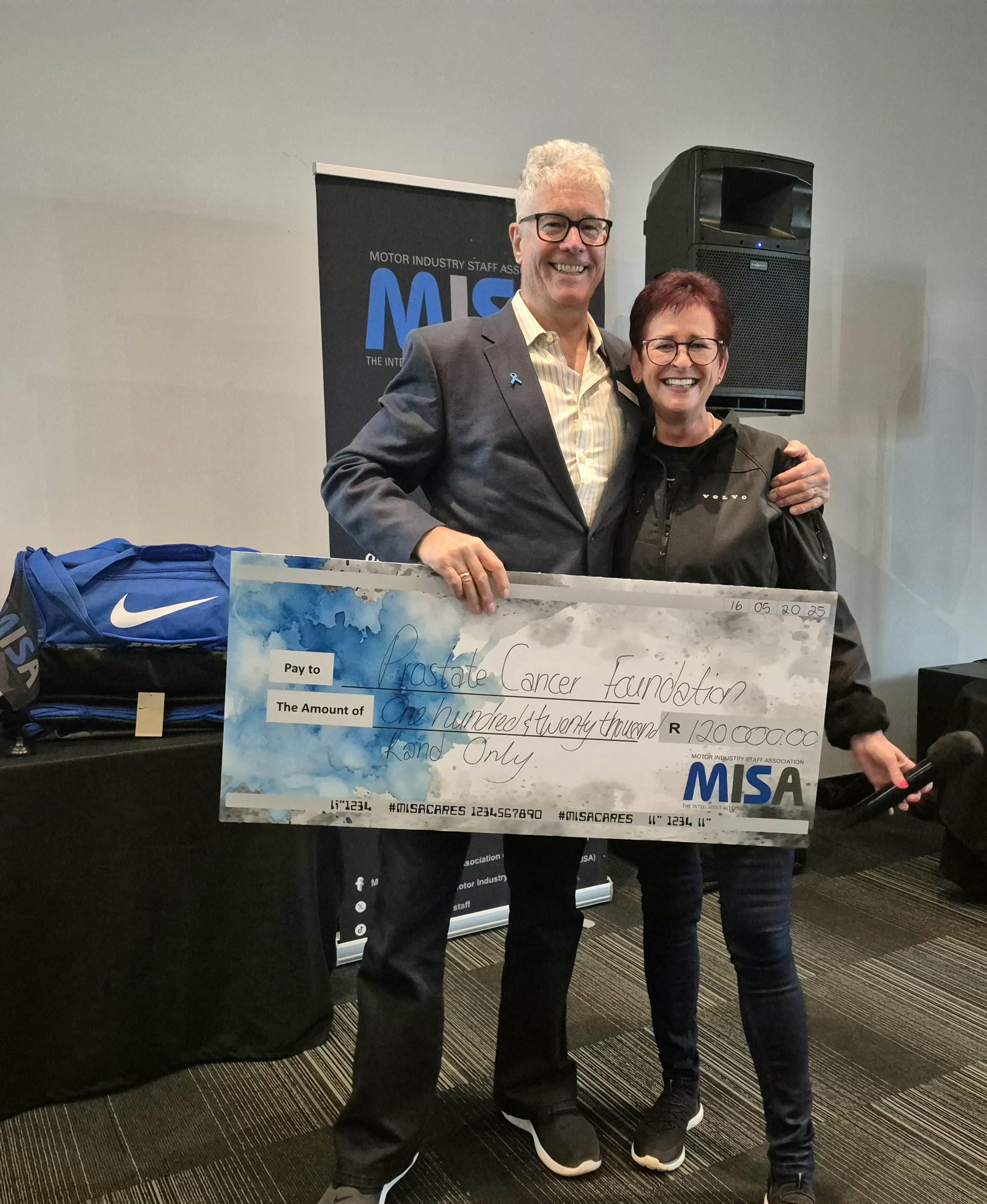 MISA makes impactful donation to Prostate Cancer Foundation