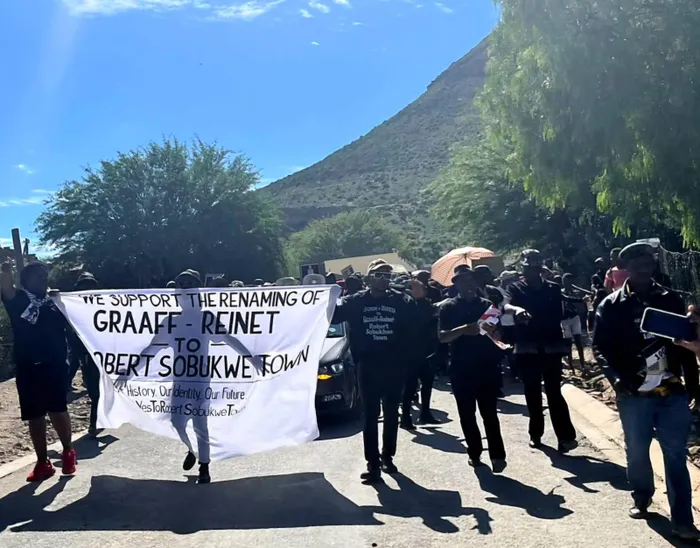 'Yes to Robert Sobukwe Town' — scores march in support of Graaff-Reinet ...