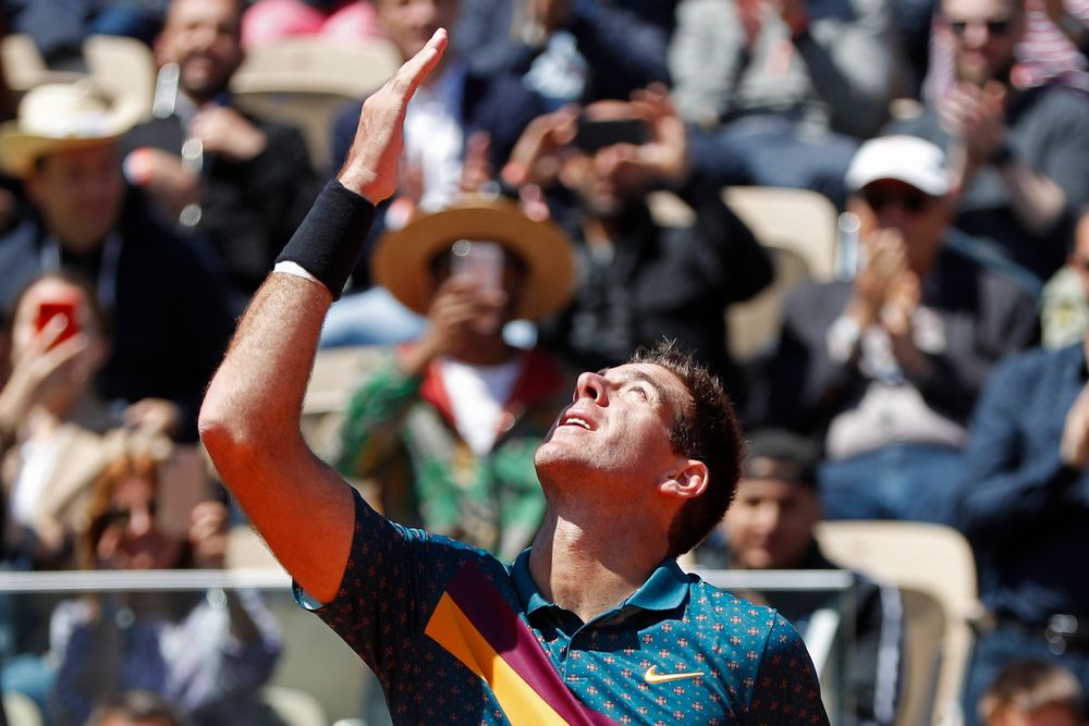 Del Potro taken to four sets over four hours by Jarry at Roland Garros