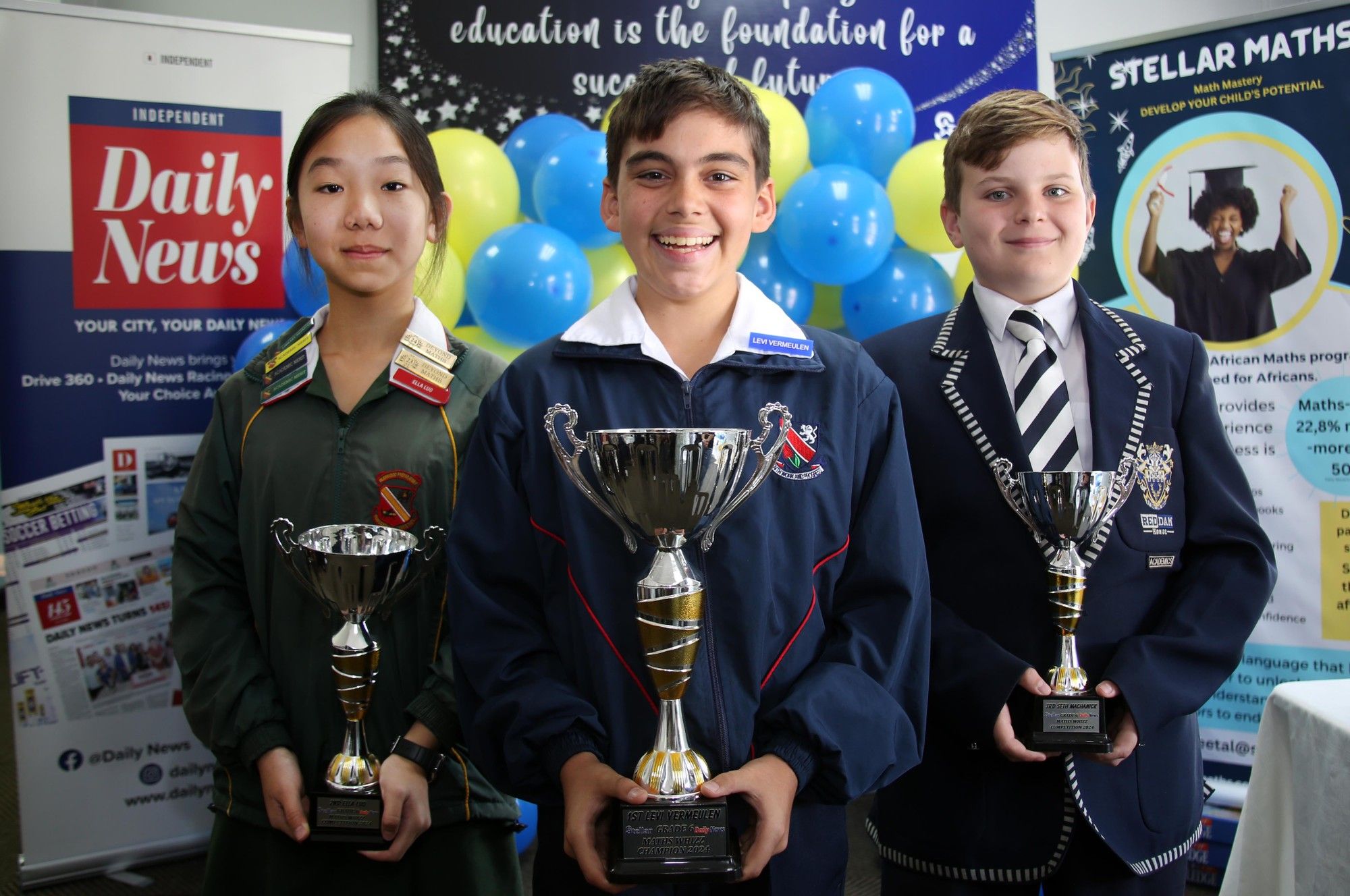 Maths whizz competition winners celebrated for their dedication