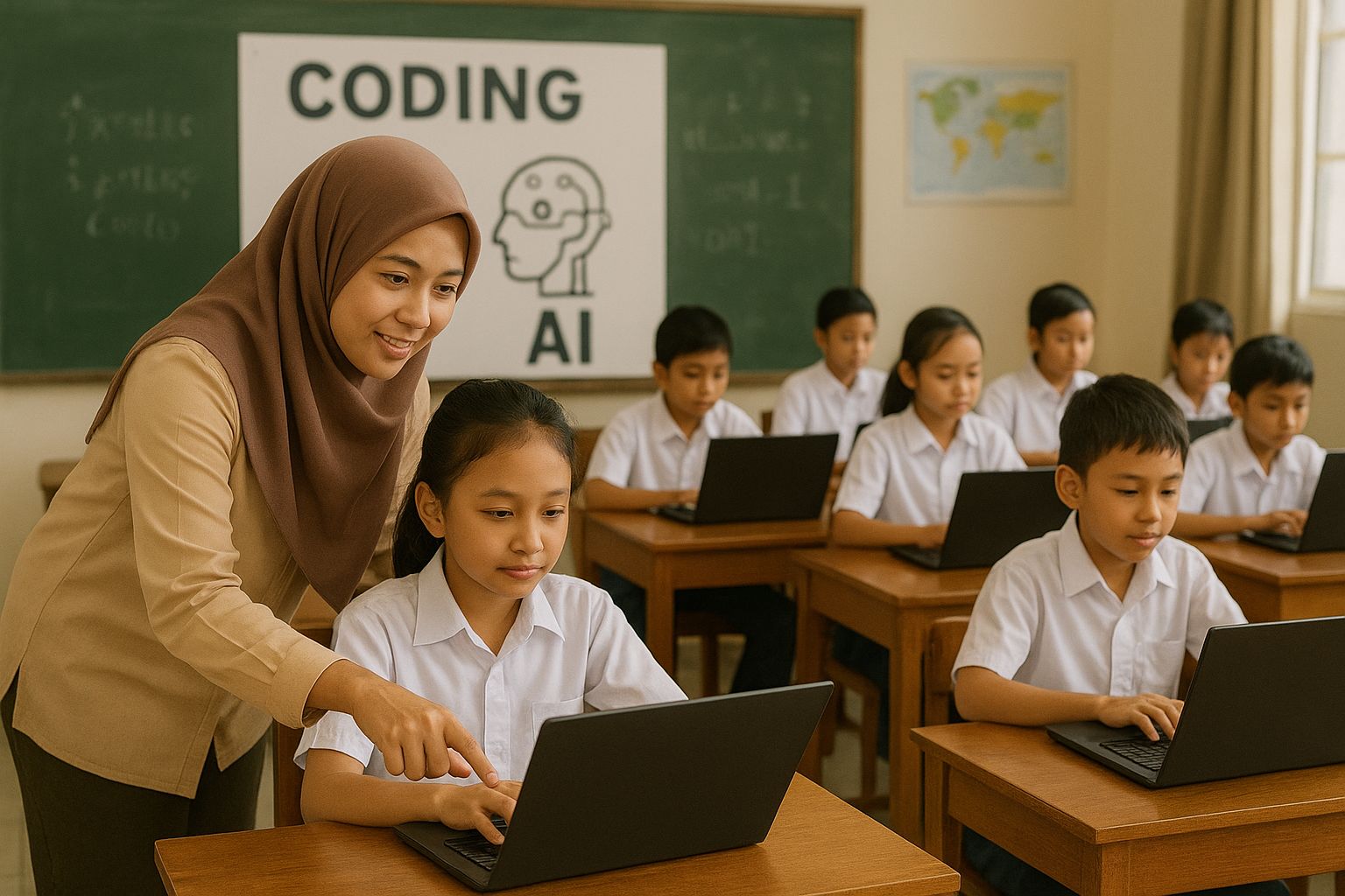 Coding and AI implementation in Indonesia