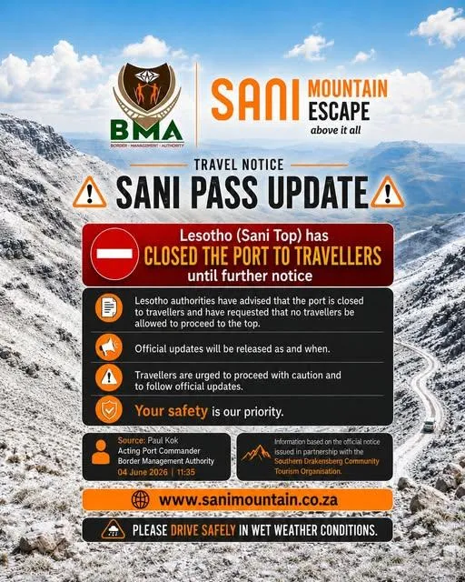 KZN monitors severe weather as Sani Pass closes and storm damages homes ...