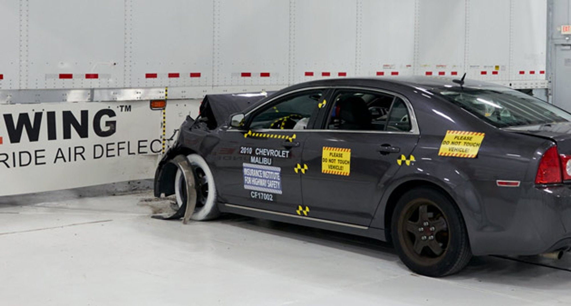 Scary crash tests prove truck side guards work