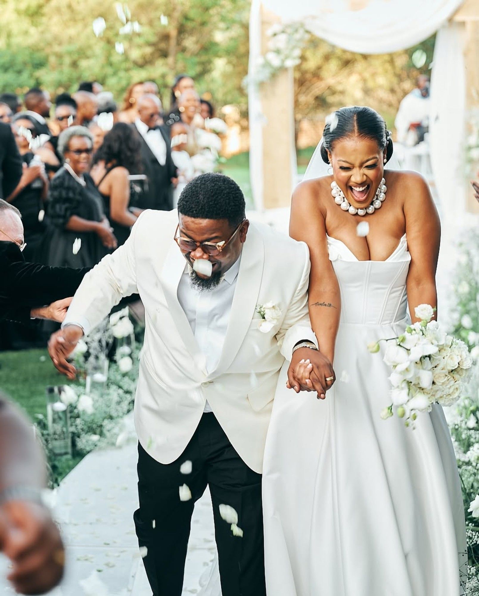 Love wins: Tshepi Vundla and JR Bogopa tie the knot