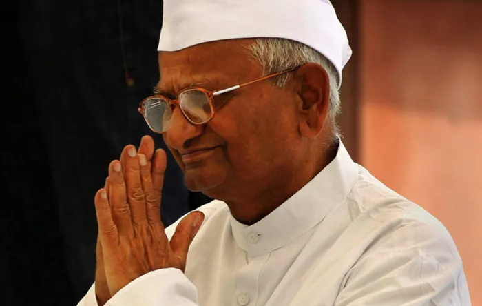 Modern Gandhi on hunger strike against corruption