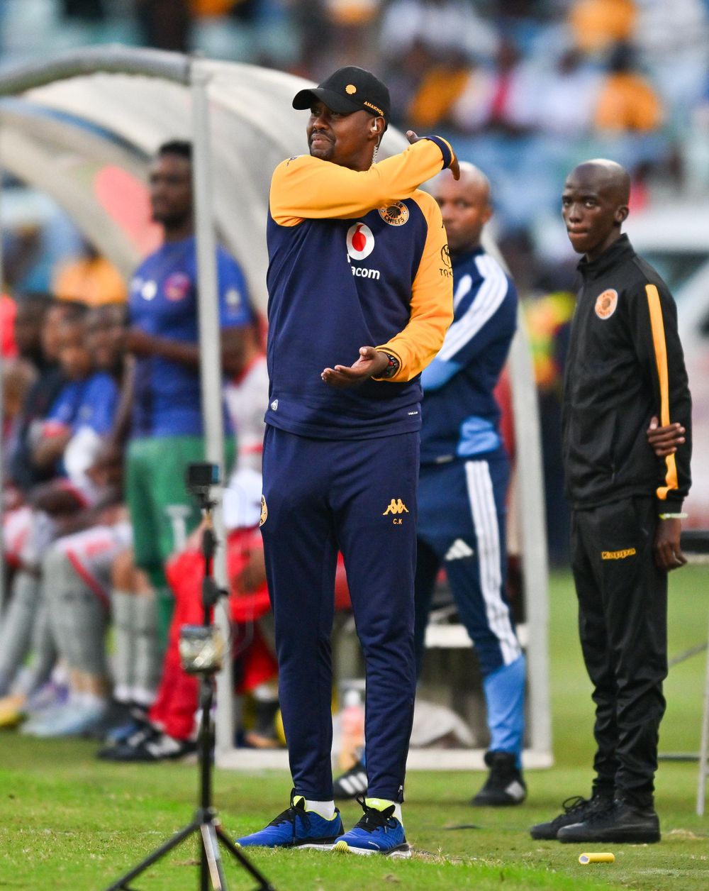 Kaizer Chiefs co-coach Cedric Kaze submitting technical report as board ...