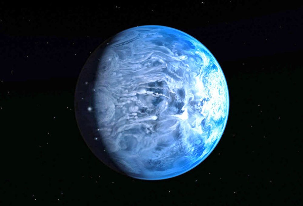 Another blue planet, but it’s red hot