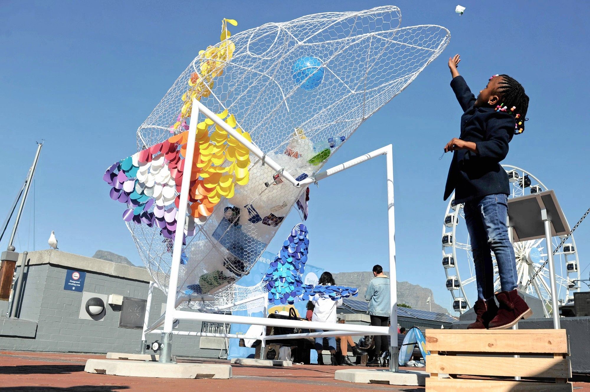 Dump your plastic in a giant fish called Faithful at the Waterfront