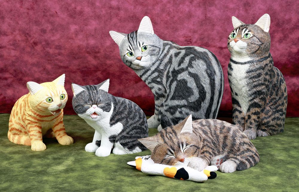 Captivating cat carvings: the artistry of Makoto Nishi
