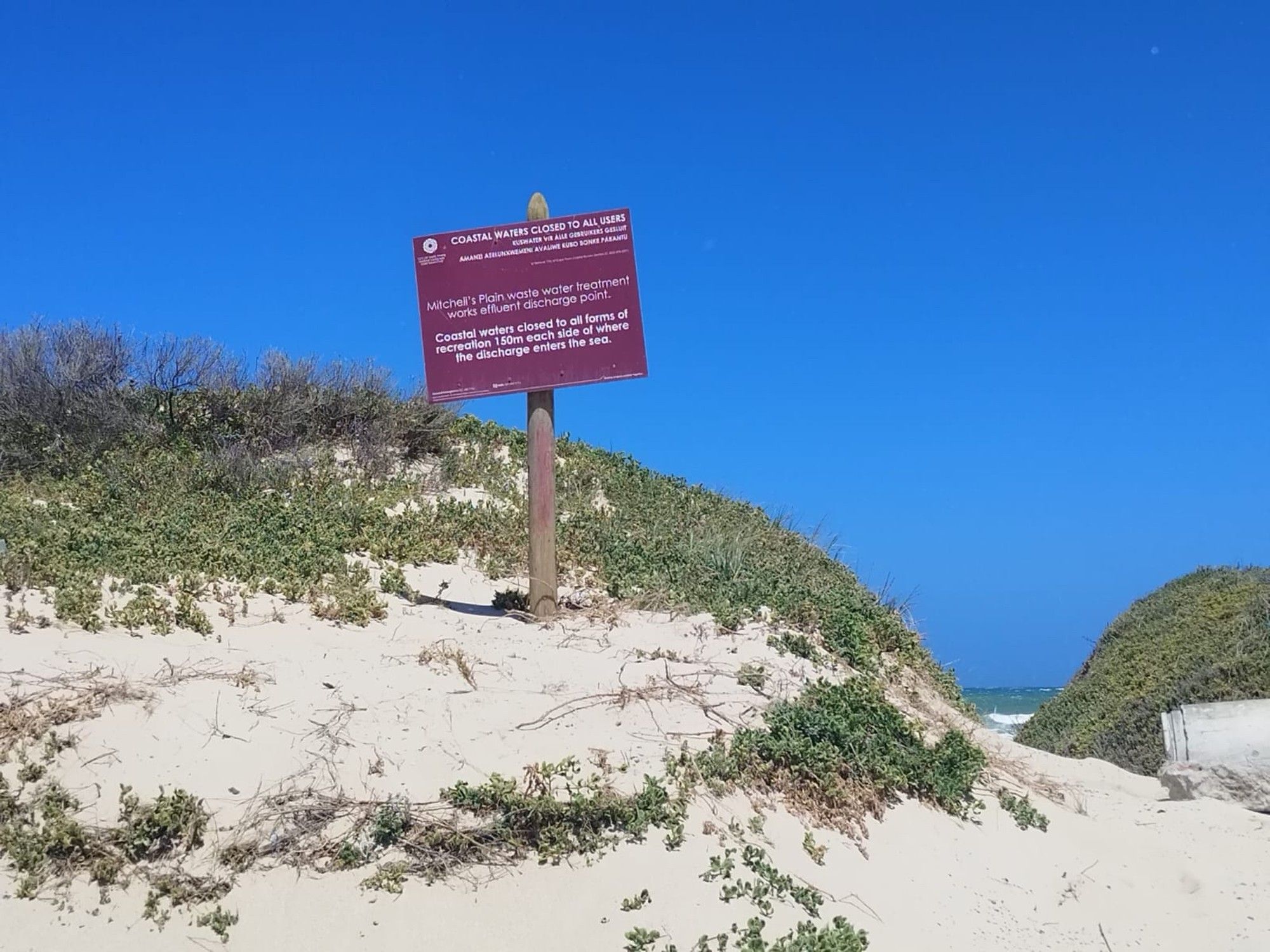 Strandfontein beach sewage saga continues