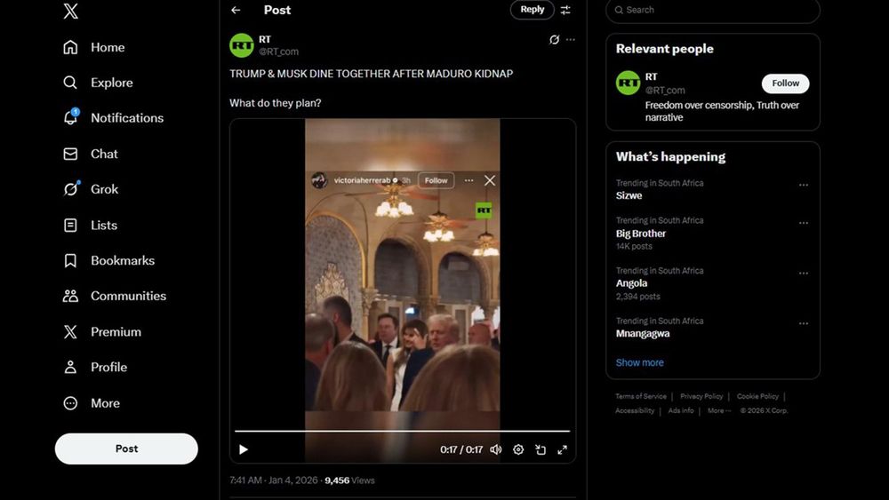 Did Trump and Musk break bread amid Venezuela drama?
